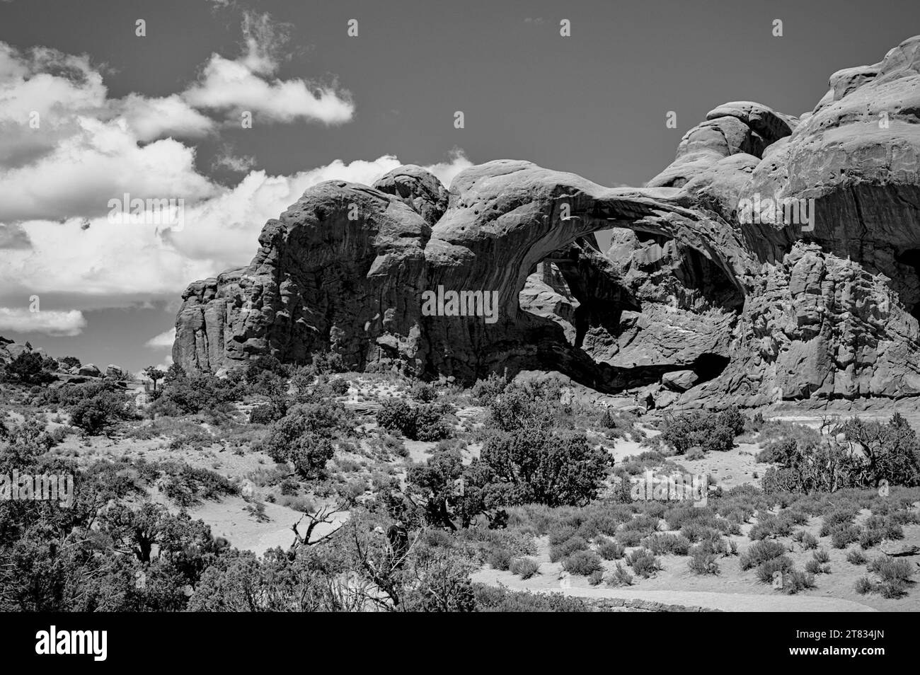 Outdoor sculpture balanced rock Black and White Stock Photos & Images ...