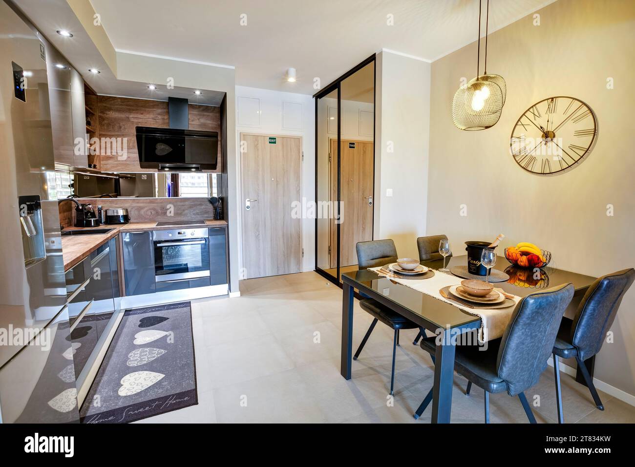 The interior design of a modern living room in sunlight Stock Photo - Alamy