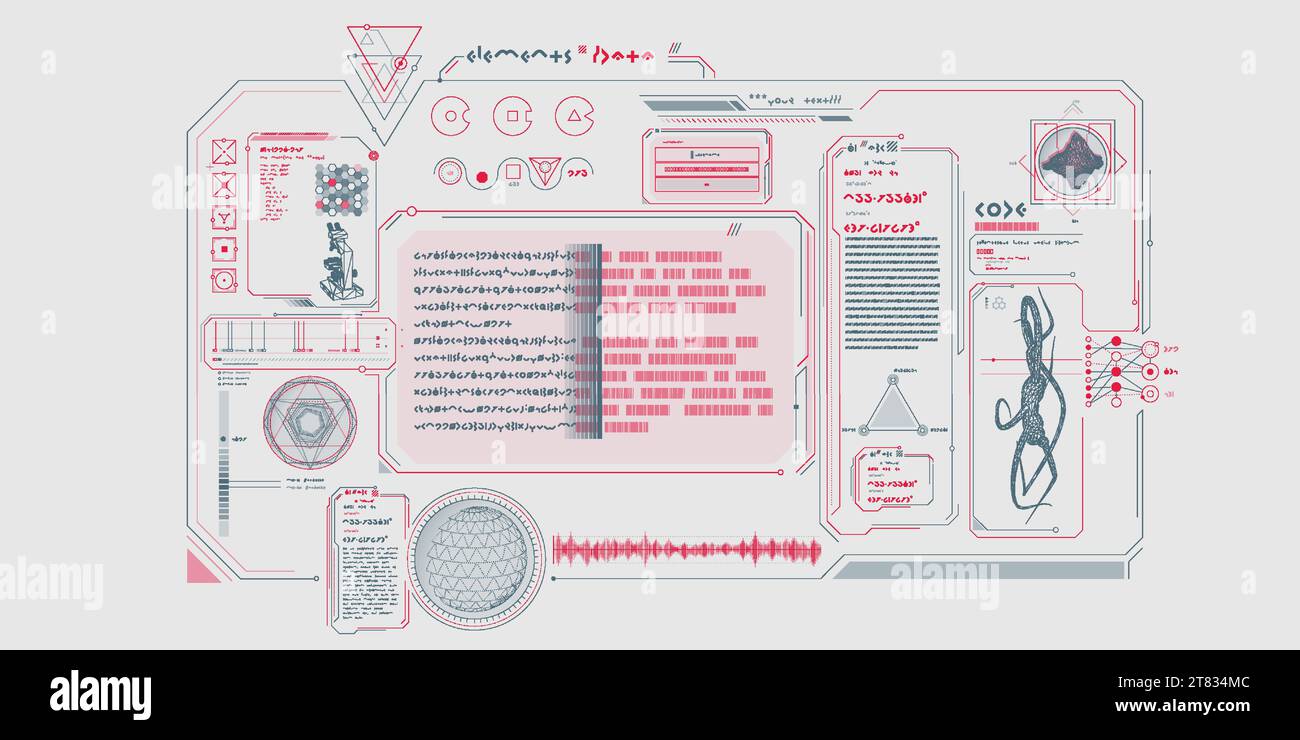 Hud processing Stock Vector Images - Alamy