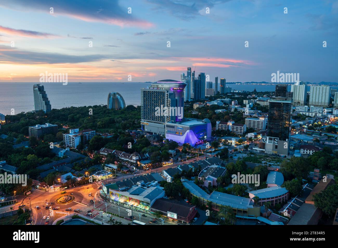 View the City and Buildings of Naklua Pattaya District Chonburi in ...