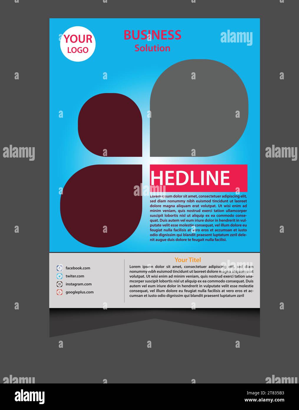 Poster business flyer hi-res stock photography and images - Alamy