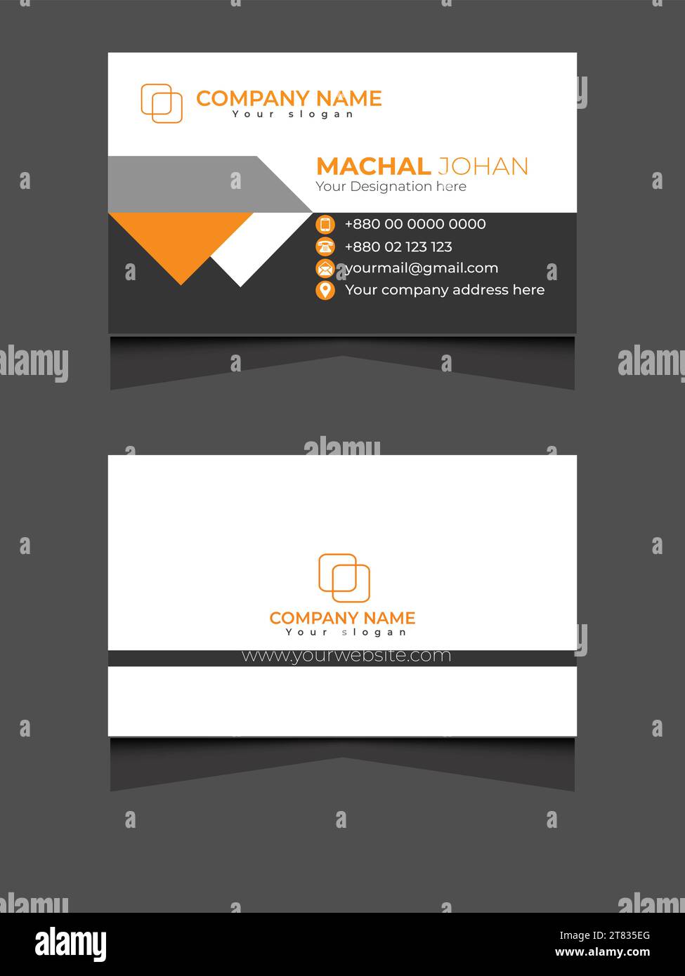 Modern corporate identity card Stock Vector Images - Alamy