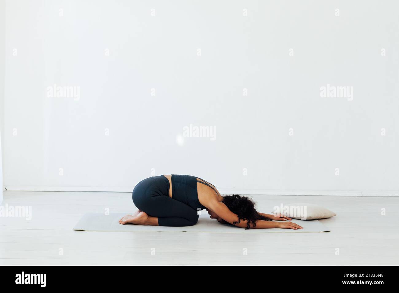 a classes stretching posture exercises woman doing yoga relaxation ...
