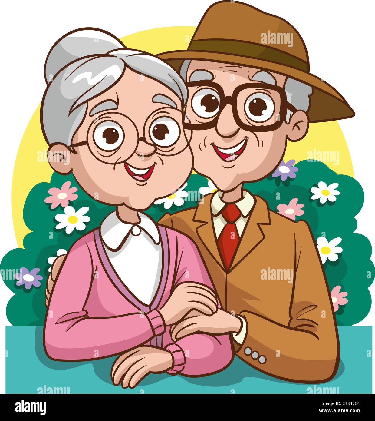 Elderly couple holding hands.Grandmother and grandfather together. Grandparents. Elderly couple ...