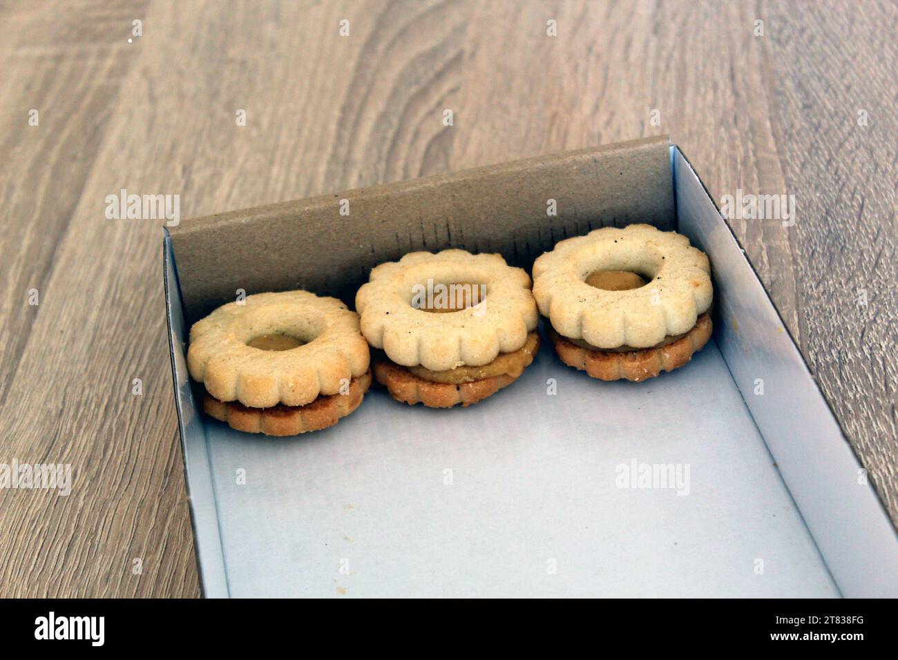 The isler or ishler cake with apricots jam Stock Photo - Alamy