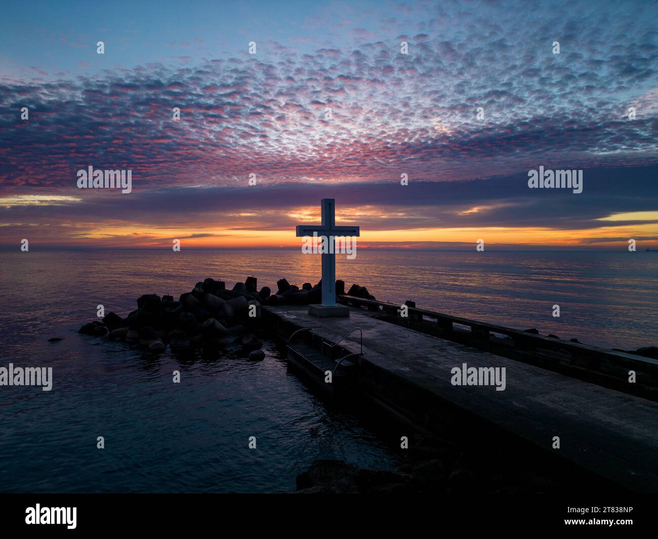 Aerial view around christ cross hi-res stock photography and images - Alamy