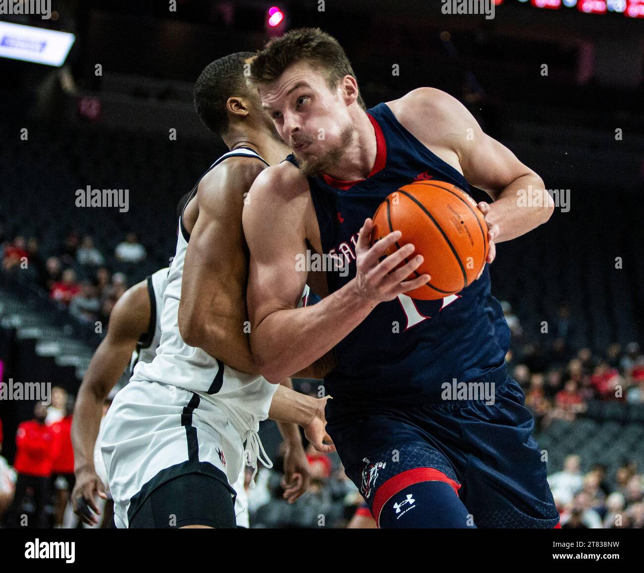 November 17 2023 Las Vegas, NV U.S.A. St. Mary's center Mitchell Saxen ...