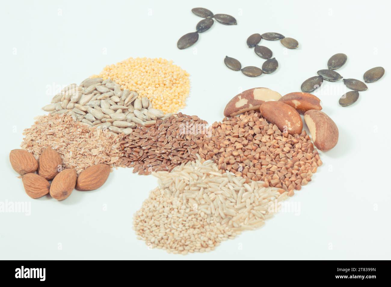 Inscription TSH and nutritious natural ingredients in shape of thyroid ...
