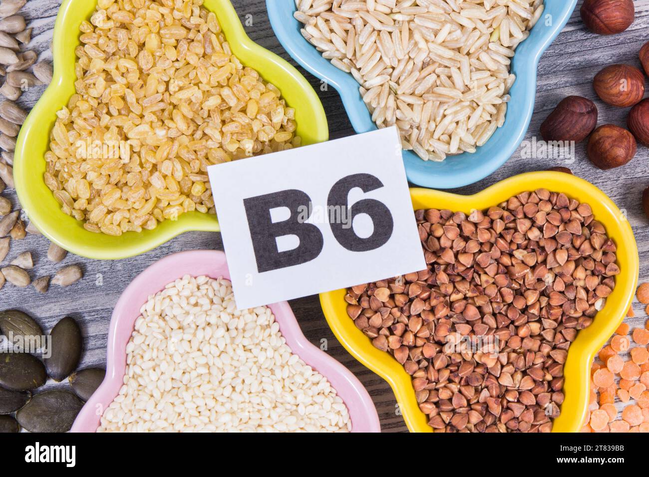 Healthy nutritious food as source natural vitamin B6, dietary fiber and ...