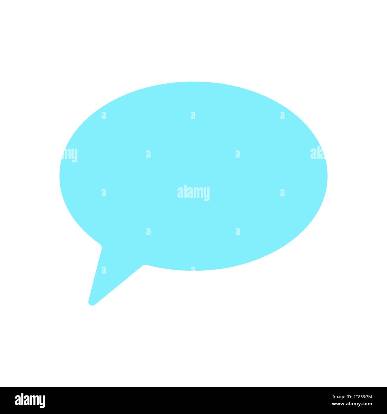 blue color speech bubble vector illustration Stock Vector Image & Art ...