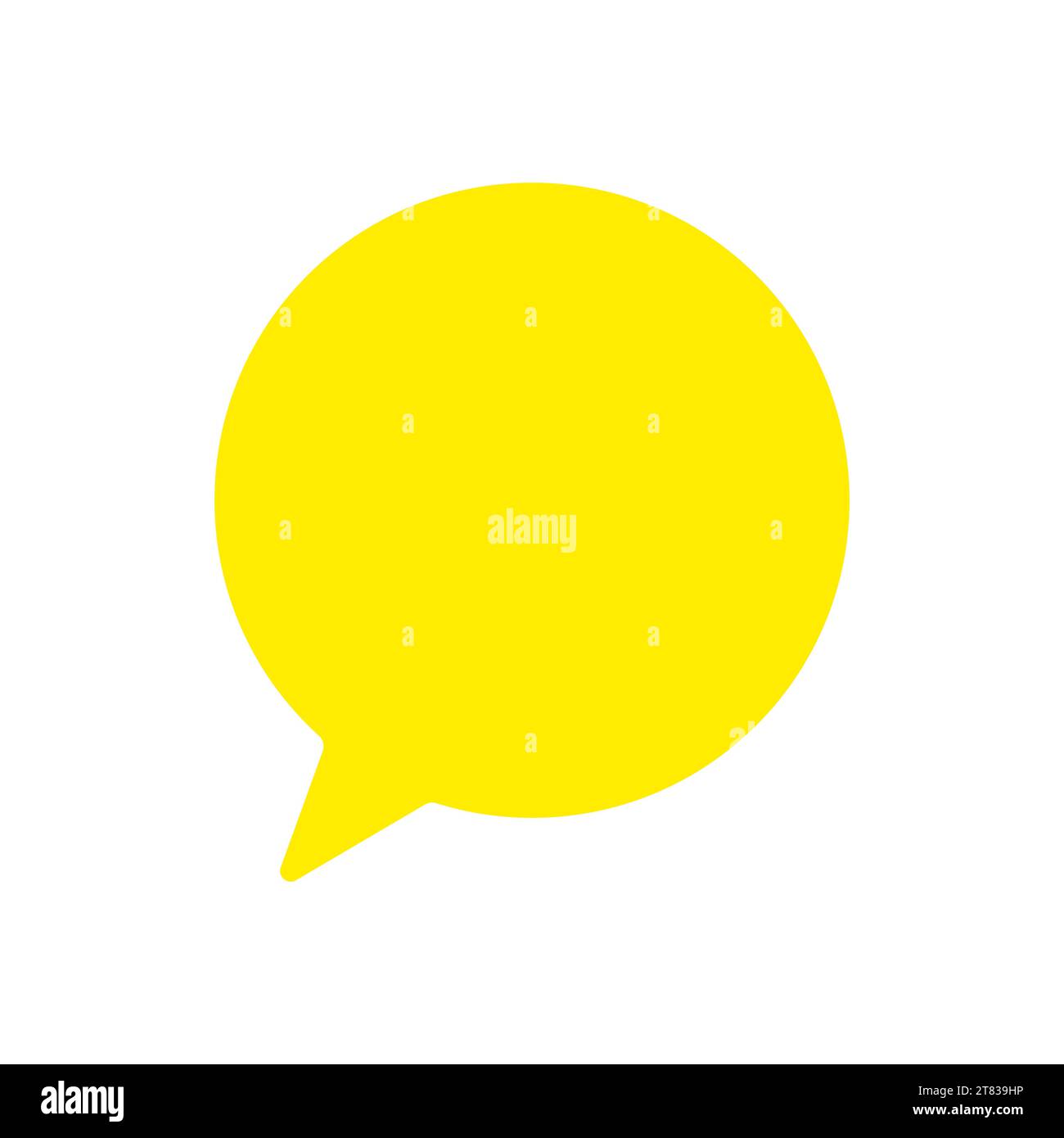 yellow color speech bubble vector illustration Stock Vector Image & Art ...
