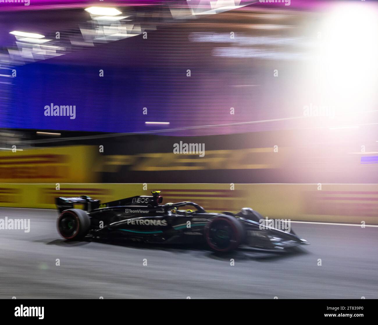 Las Vegas, Nevada - November 17th, 2023: Lewis Hamilton, driver of the ...