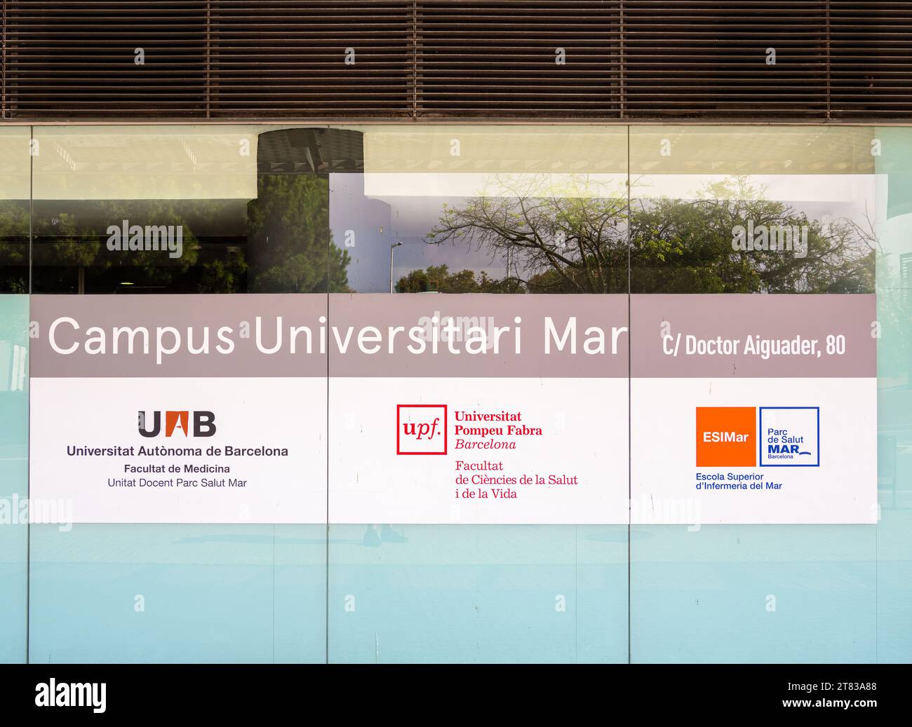 Barcelona, Spain - October 7, 2023: Campus Universitari Mar is ...