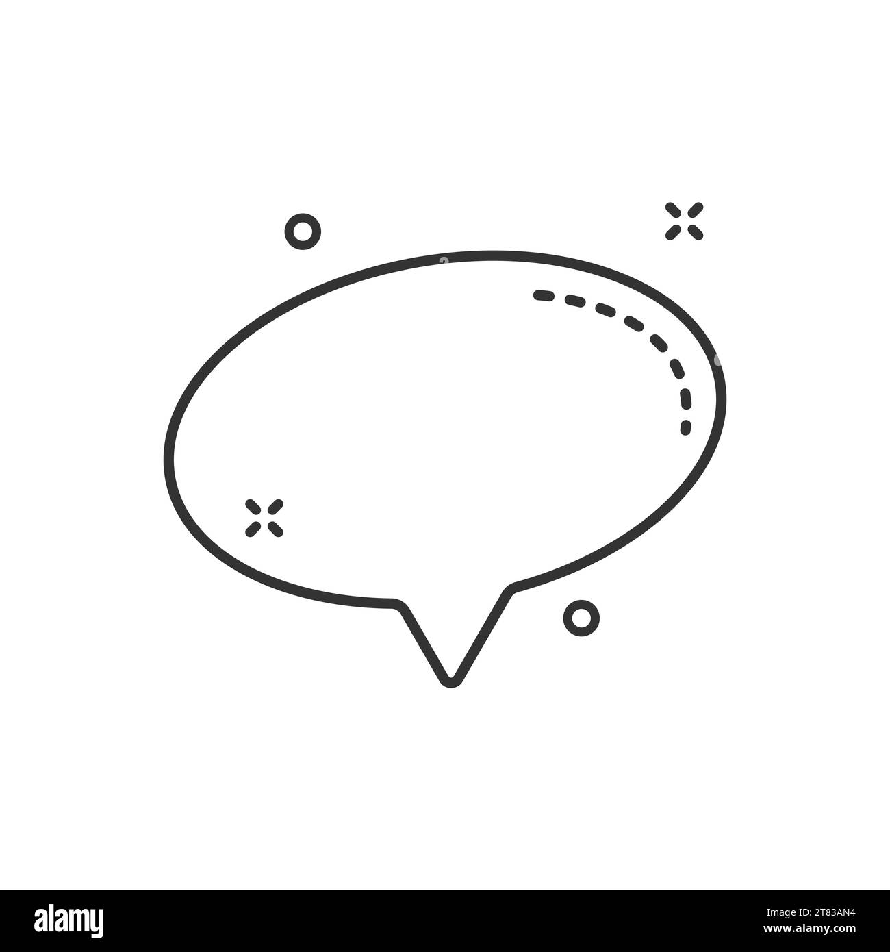 speech bubble outline vector illustration Stock Vector Image & Art - Alamy