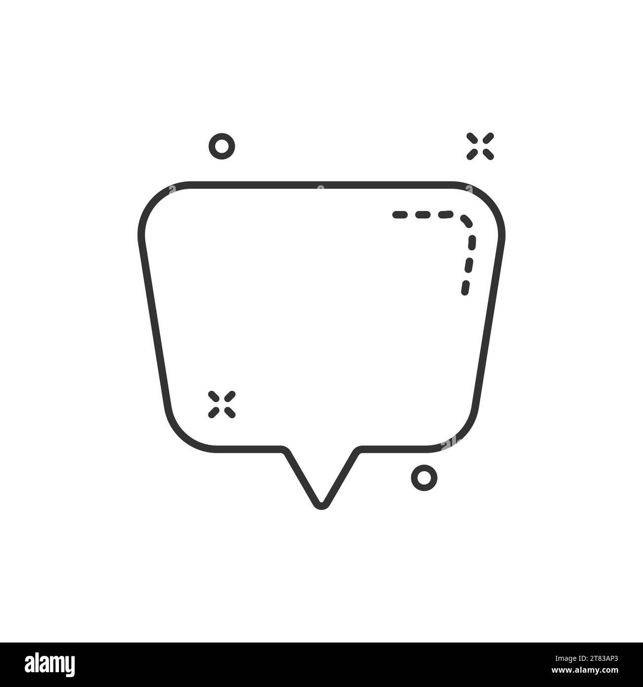 speech bubble outline vector illustration Stock Vector Image & Art - Alamy