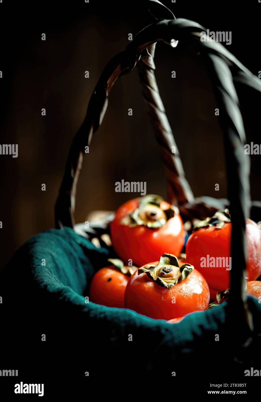 Japanese persimmon varieties, Vietnam fresh peach hi res photo Stock ...