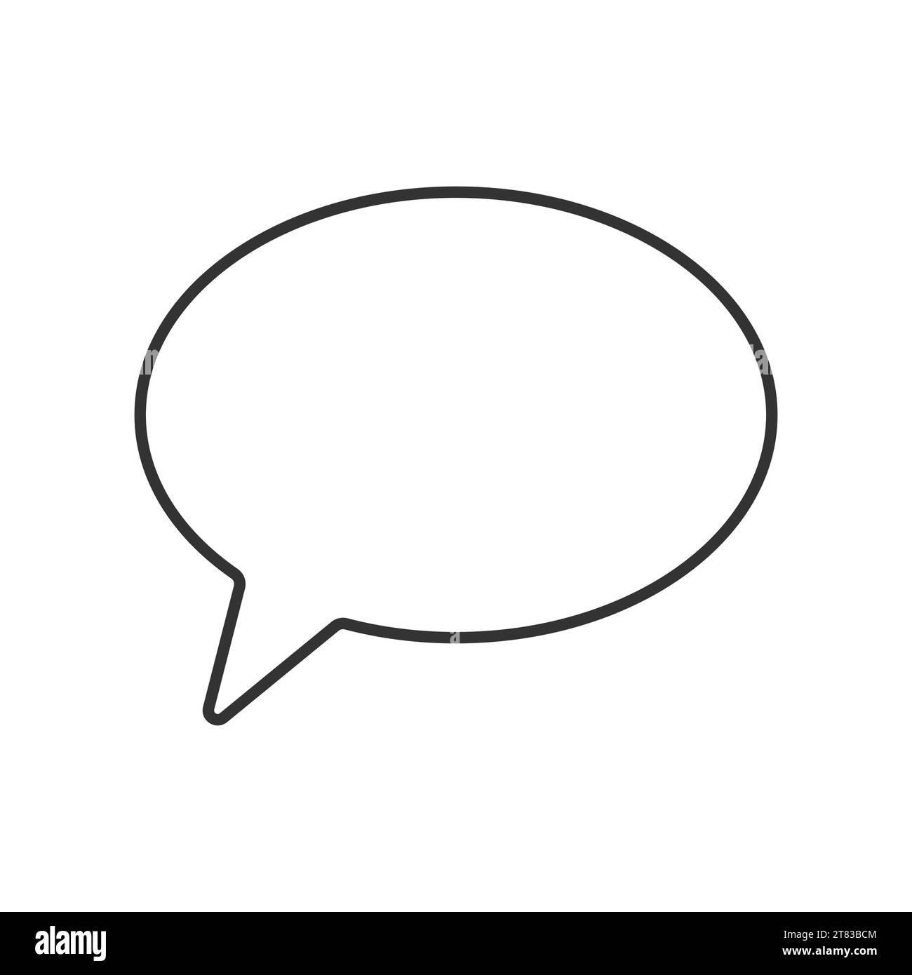 speech bubble outline vector illustration Stock Vector Image & Art - Alamy