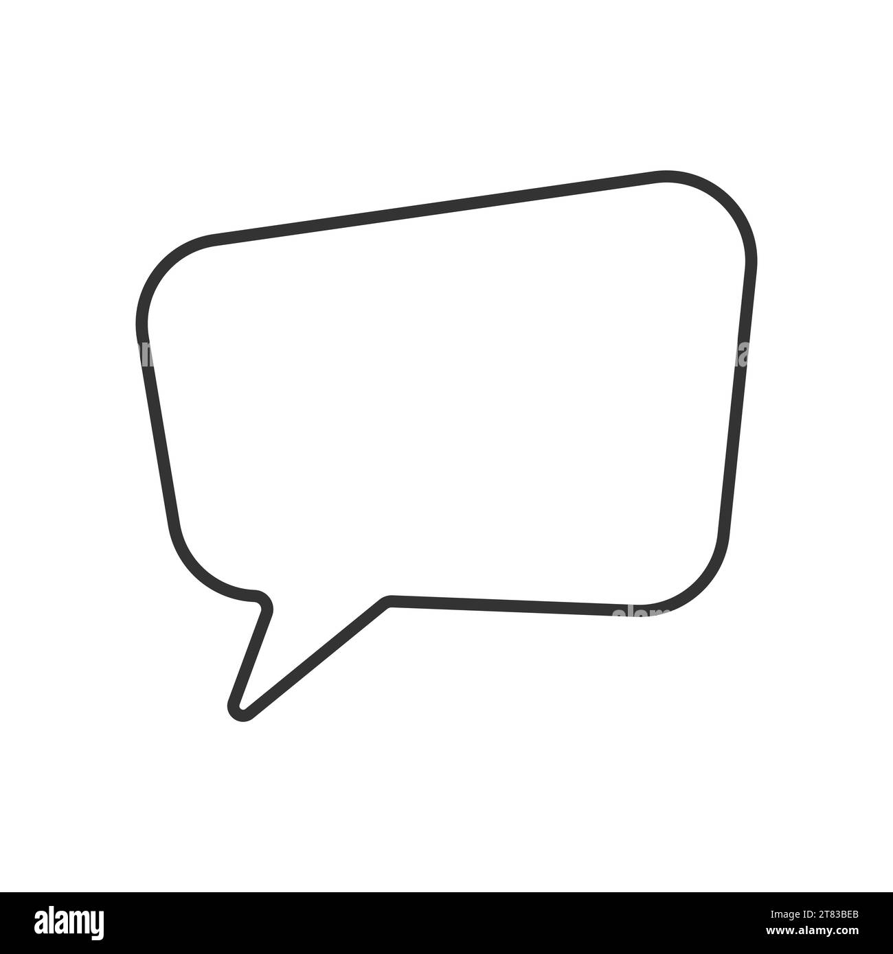 speech bubble outline vector illustration Stock Vector Image & Art - Alamy