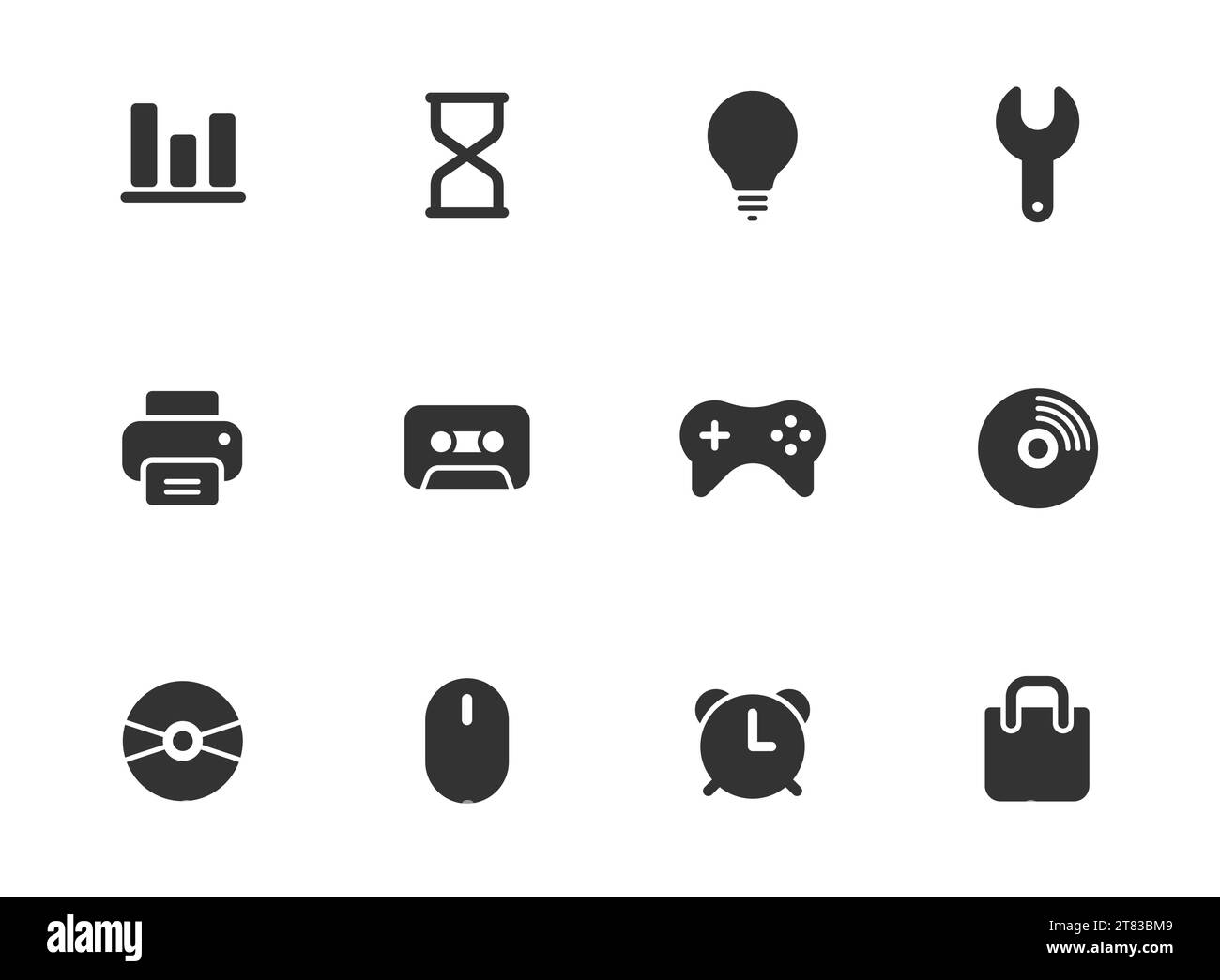 ui web icons isolated on white background Stock Vector Image & Art - Alamy