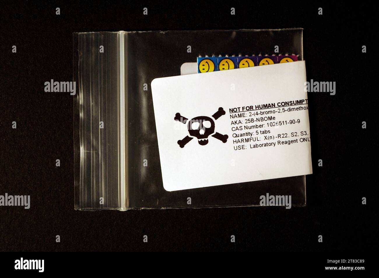 25B-NBOMe Blotters [Recreational Drug, Research Chemical] Stock Photo ...