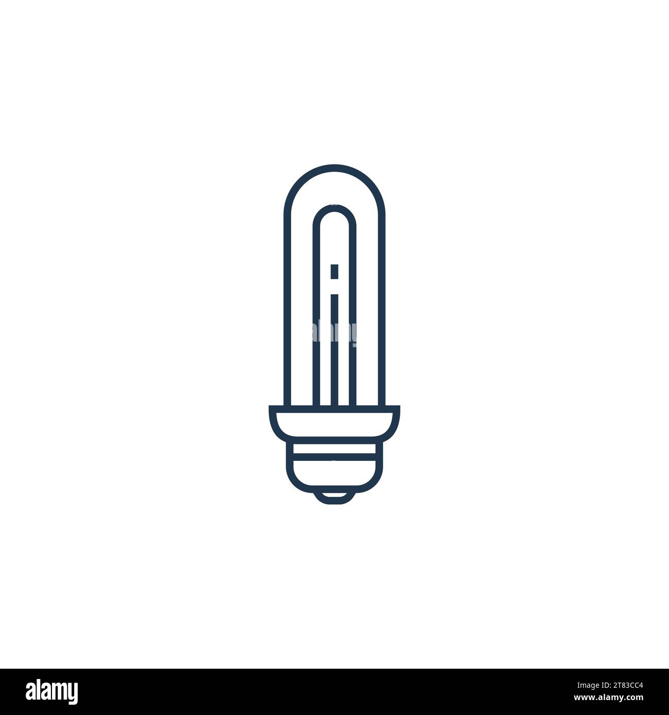 Light bulb line icon lamp. Led lightbulb energy electric economy light icon Stock Vector Image ...