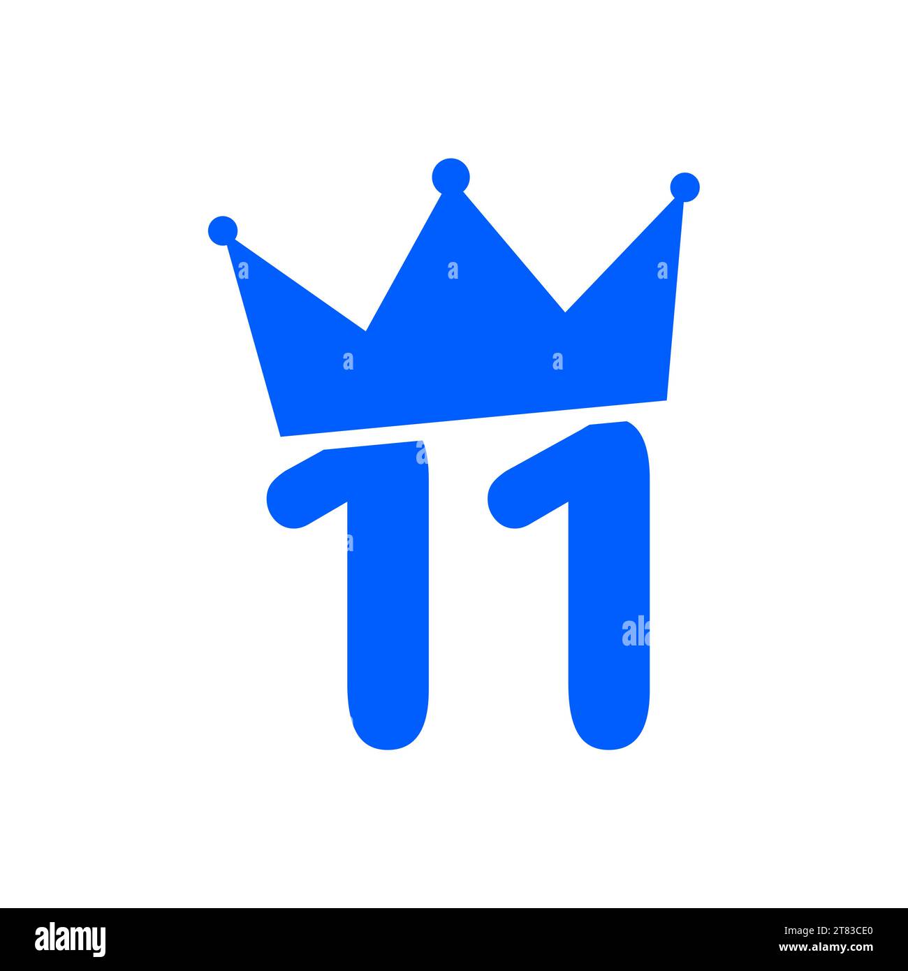 11th Birthday Logo Happy 11th Birthday Blue Holographic 18" Balloon