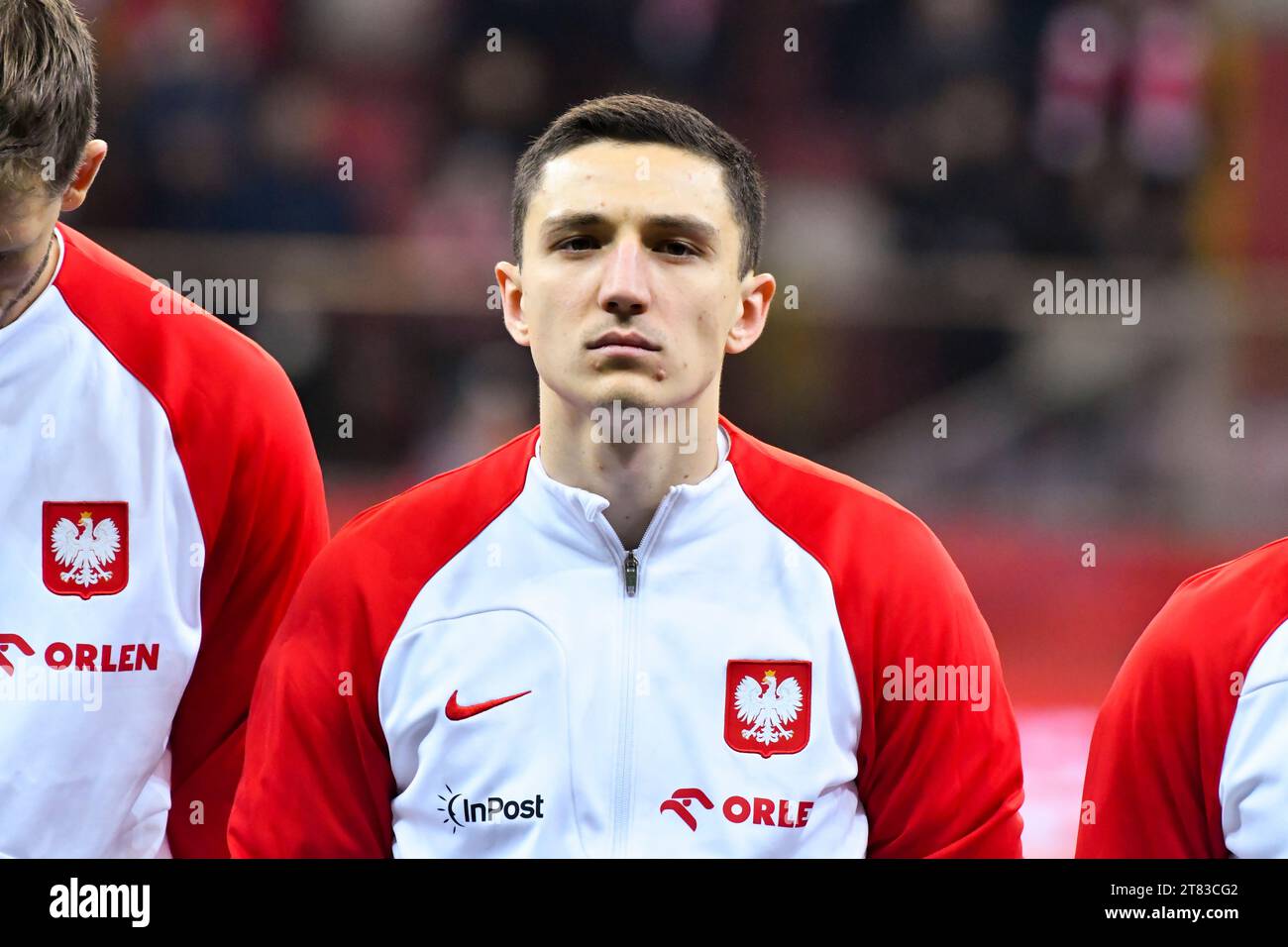Warsaw, Poland. 17th Nov, 2023. Bartosz Slisz during the UEFA EURO 2024 ...
