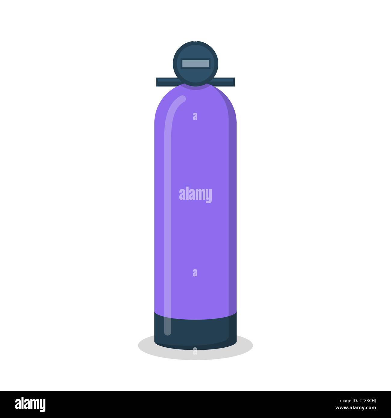 Oxygen gas cylinder pressure tank. Medical vector cartoon hospital ...