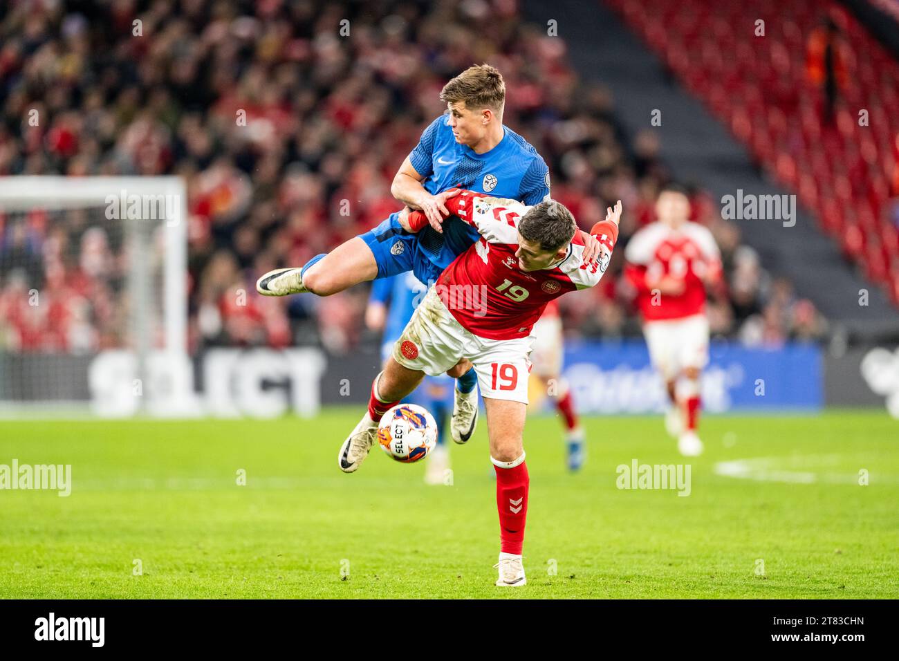 Copenhagen, Denmark. 17th Nov, 2023. Jonas Wind (19) of Denmark and ...