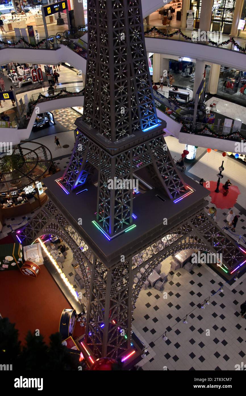 Eiffel Tower replica inside Terminal 21 shopping mall, Pattaya ...