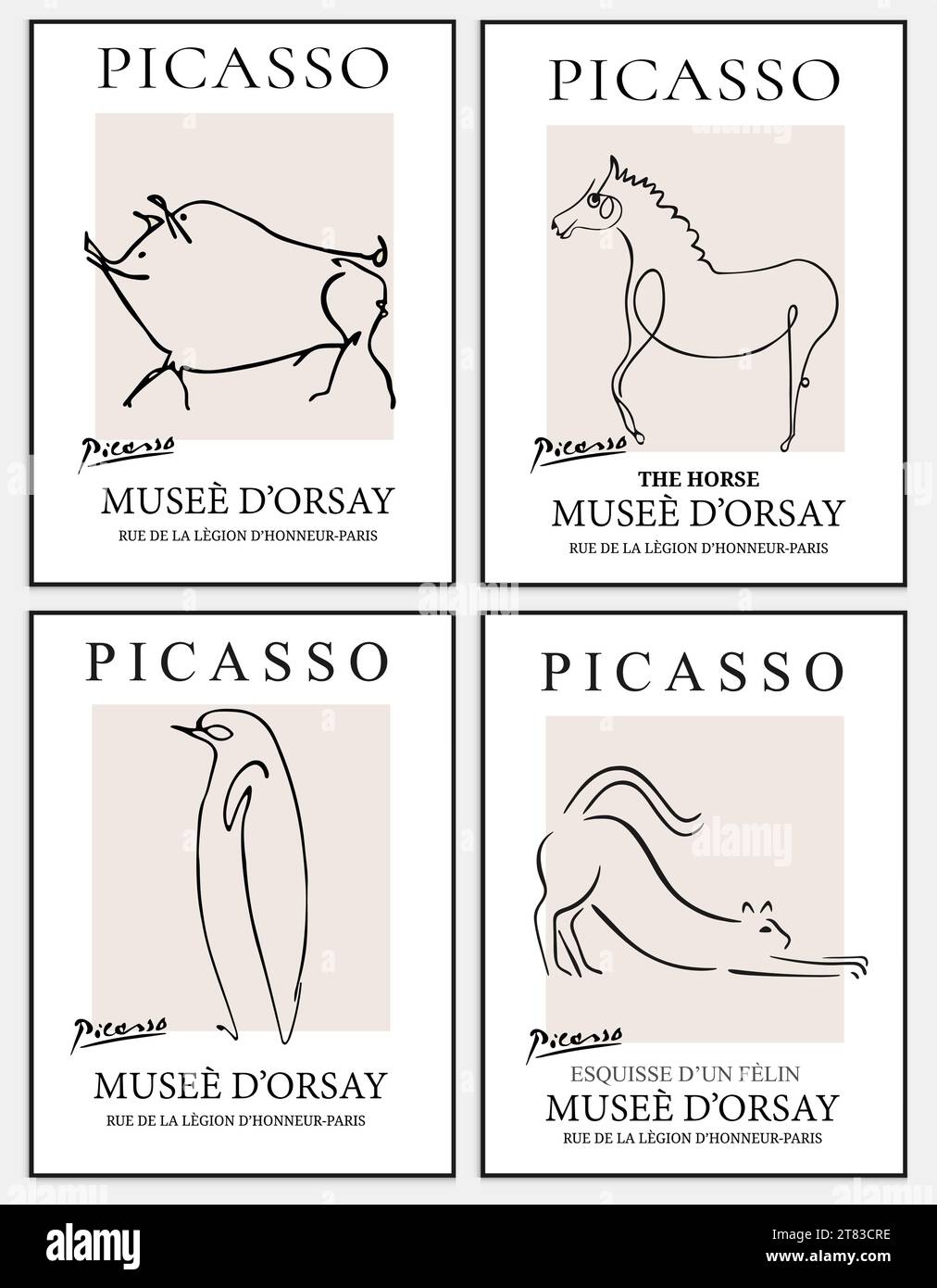 Contains Abstract Art Set in Picasso Style Stock Vector Image & Art - Alamy