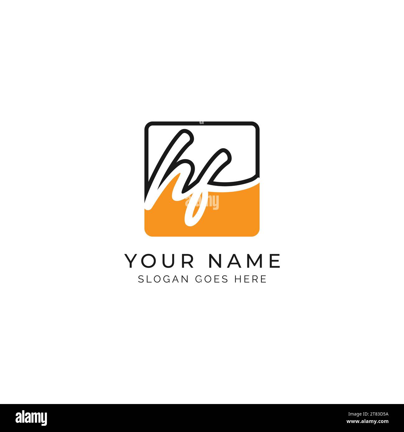 H, F, HF Initial letter handwritten and signature vector image template ... H, F, HF Initial letter handwritten and signature vector image template ...