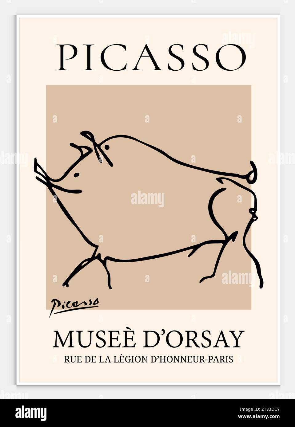 Dog picasso vector vectors hi-res stock photography and images - Alamy