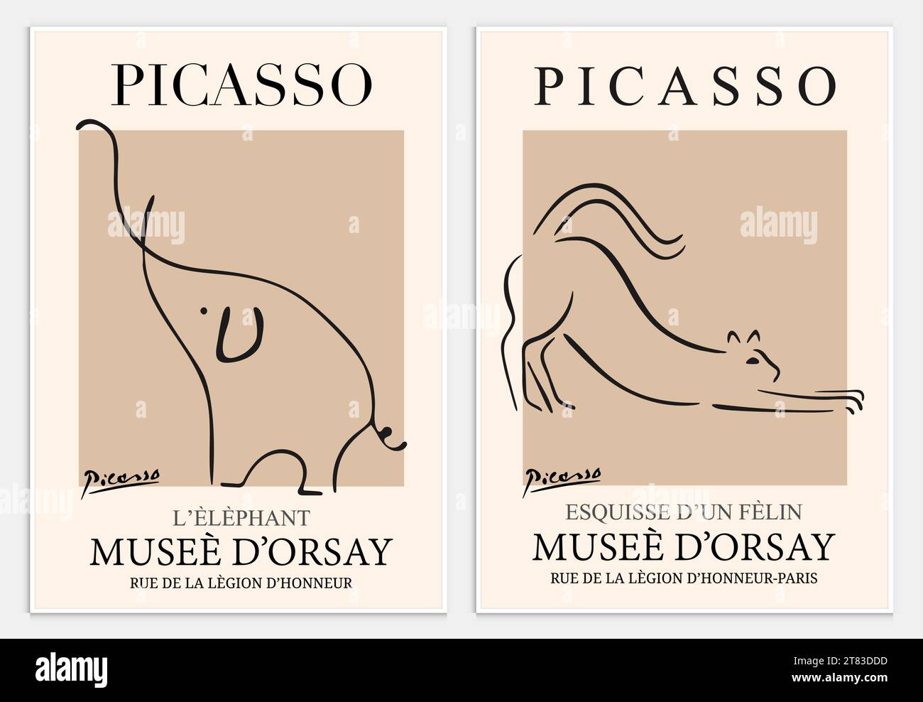 Contains Abstract Art Set in Picasso Style, Modern Art Collection for ...