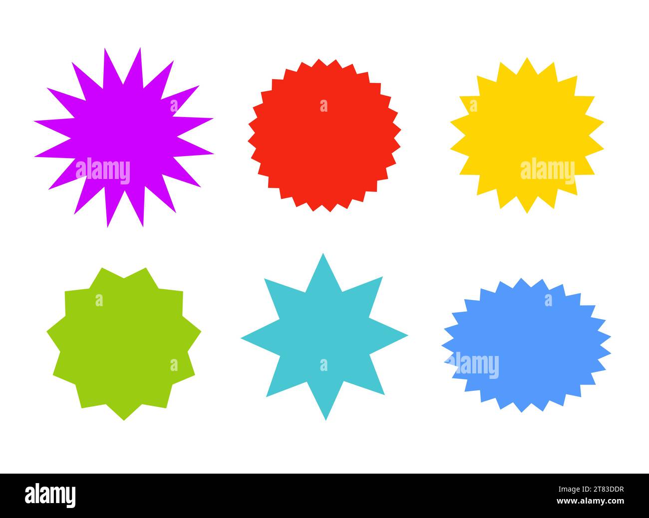 Color promo seal pricetag vector sticker stamp. Callout flash star tag ...