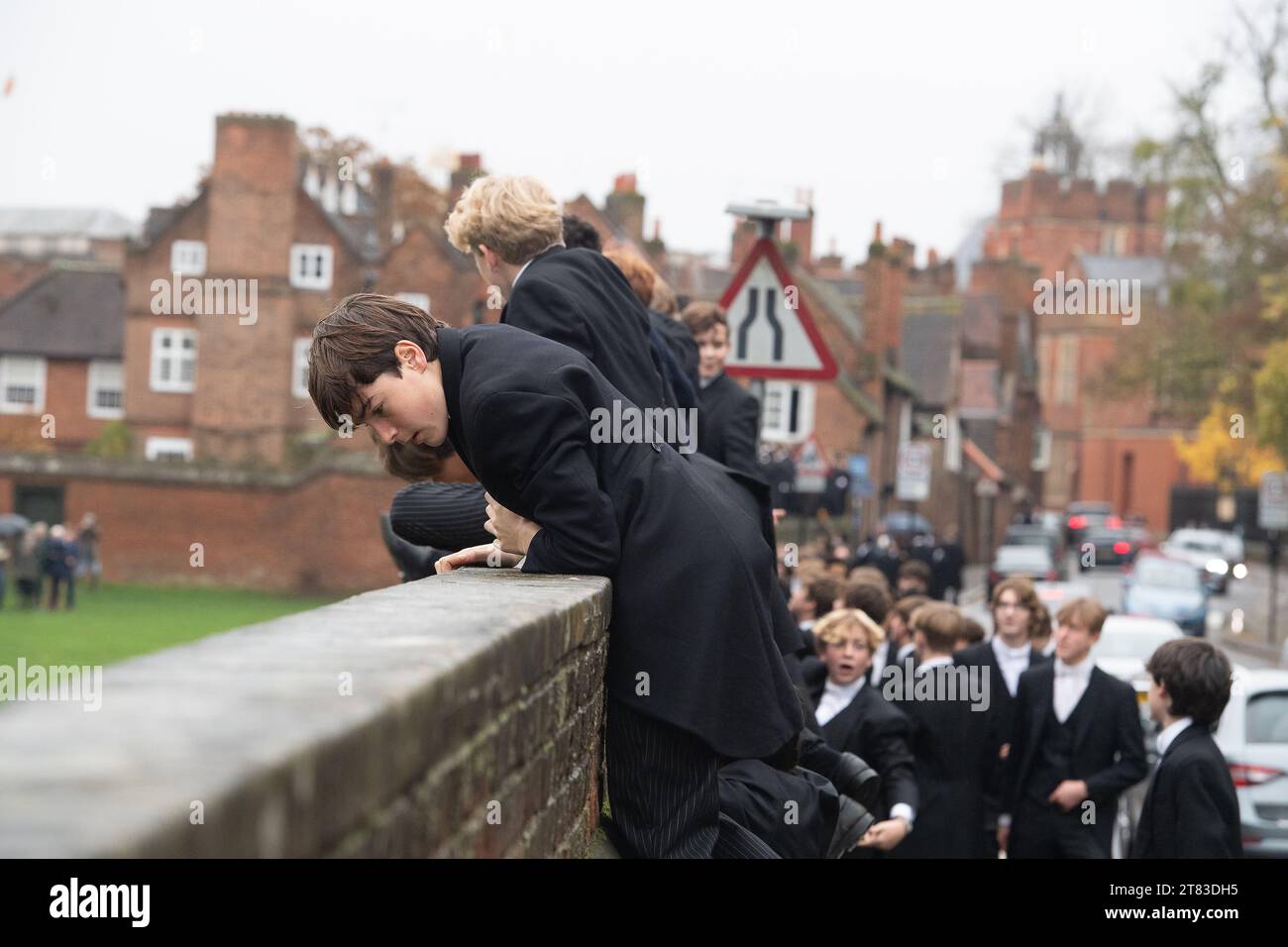 Eton, Windsor, Berkshire, UK. 18th November, 2023. It was a busy day ...