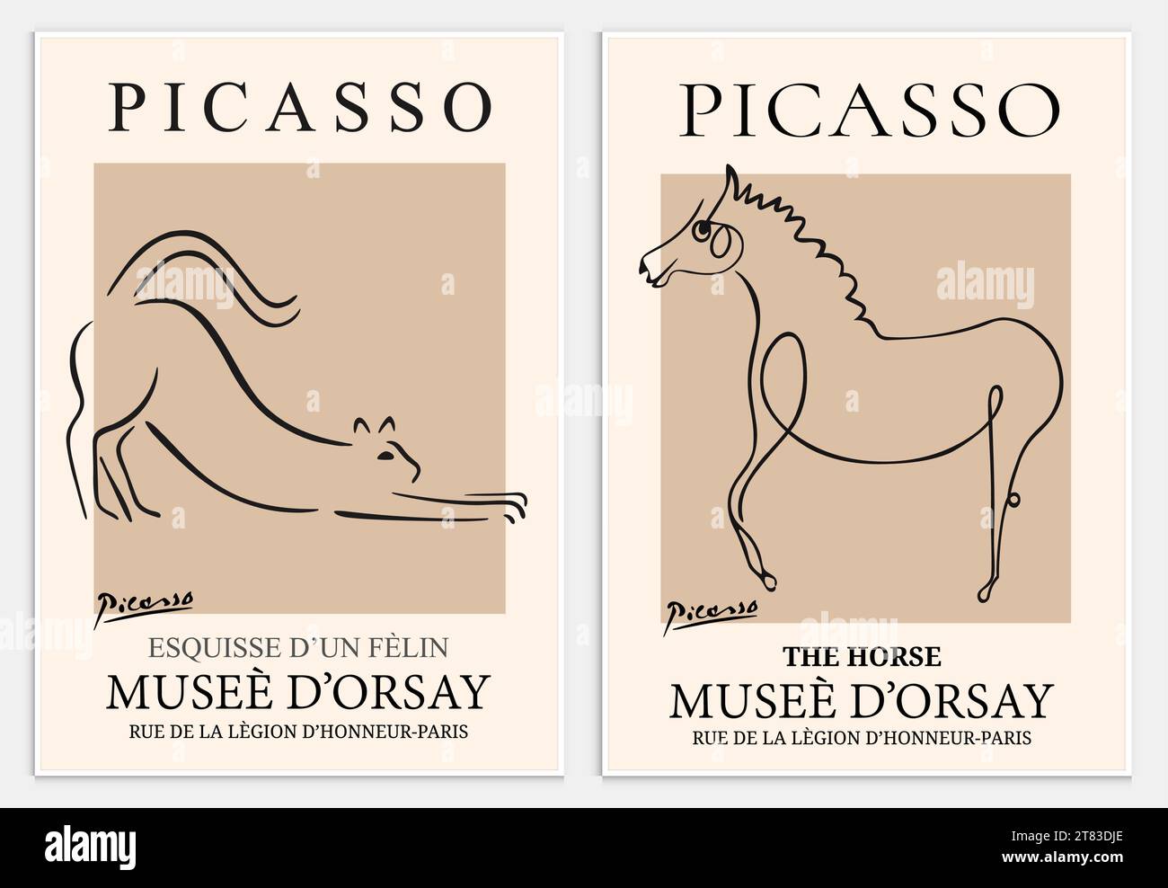 Contains Abstract Art Set in Picasso Style, Modern Art Collection for ...