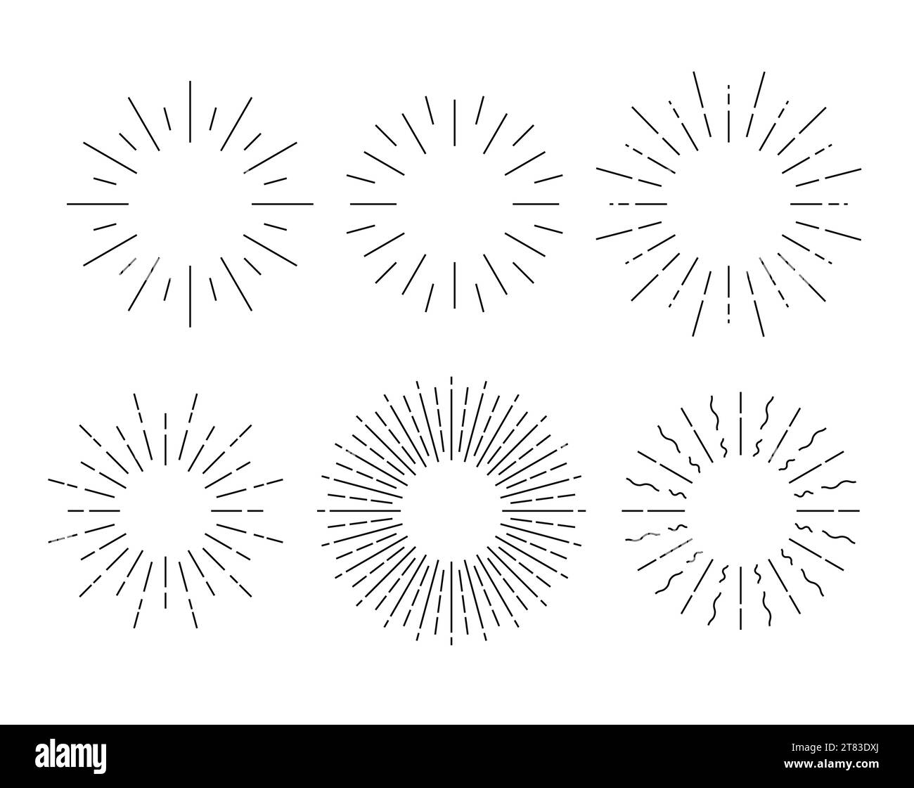Star burst vector vintage circle background graphic line drawn ...