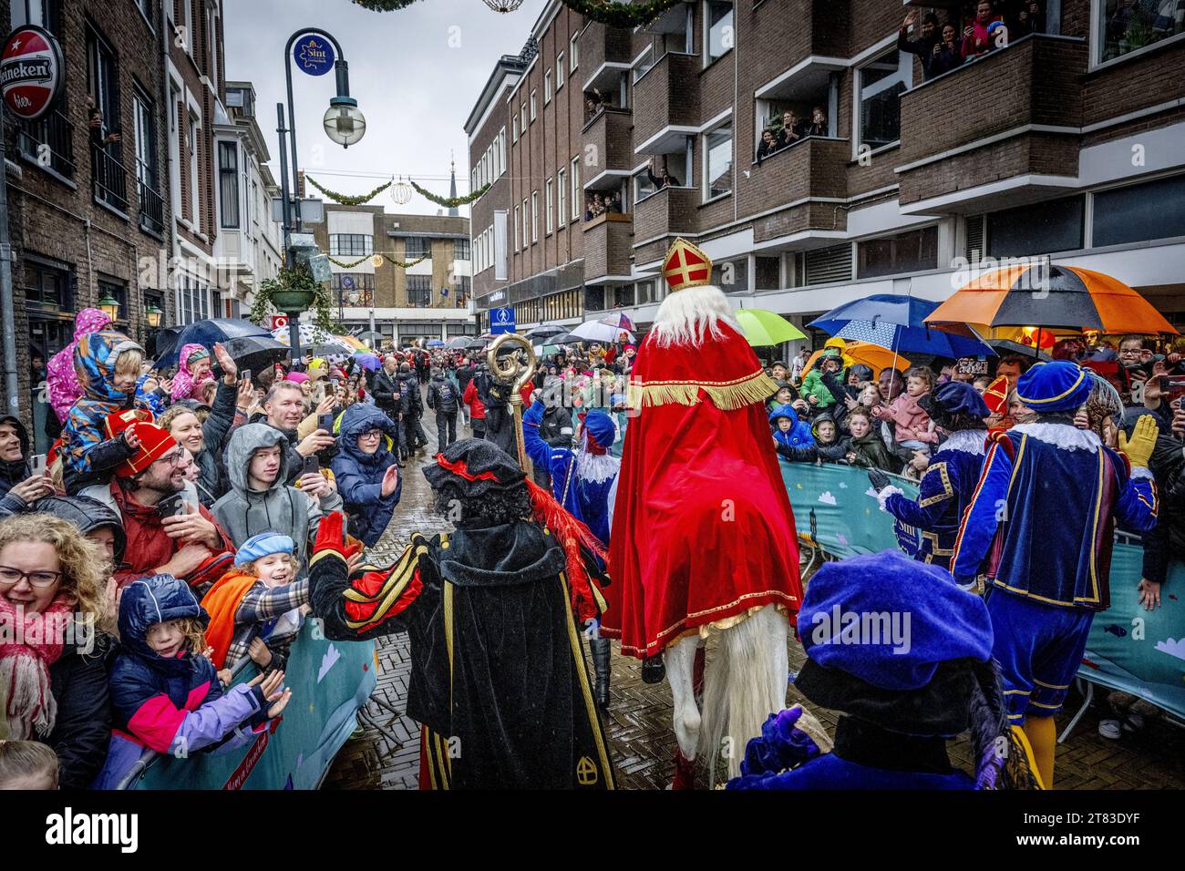 GORINCHEM - Sinterklaas during the national arrival of Sinterklaas. ANP ...