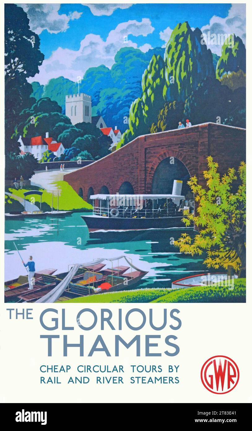 Great western railway poster hi-res stock photography and images - Alamy