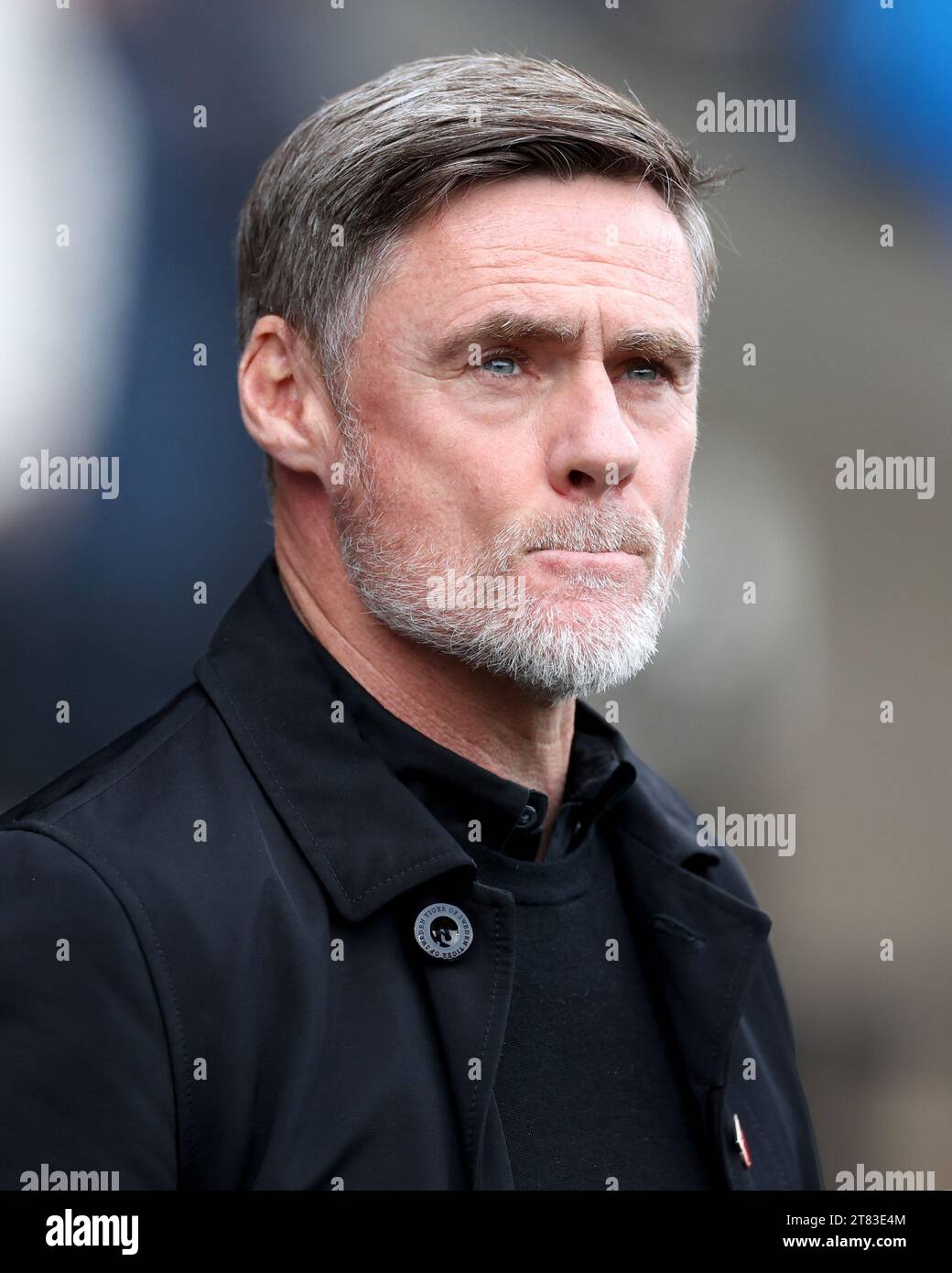 Bradford City Manager, Graham Alexander, looks on during the Sky Bet ...