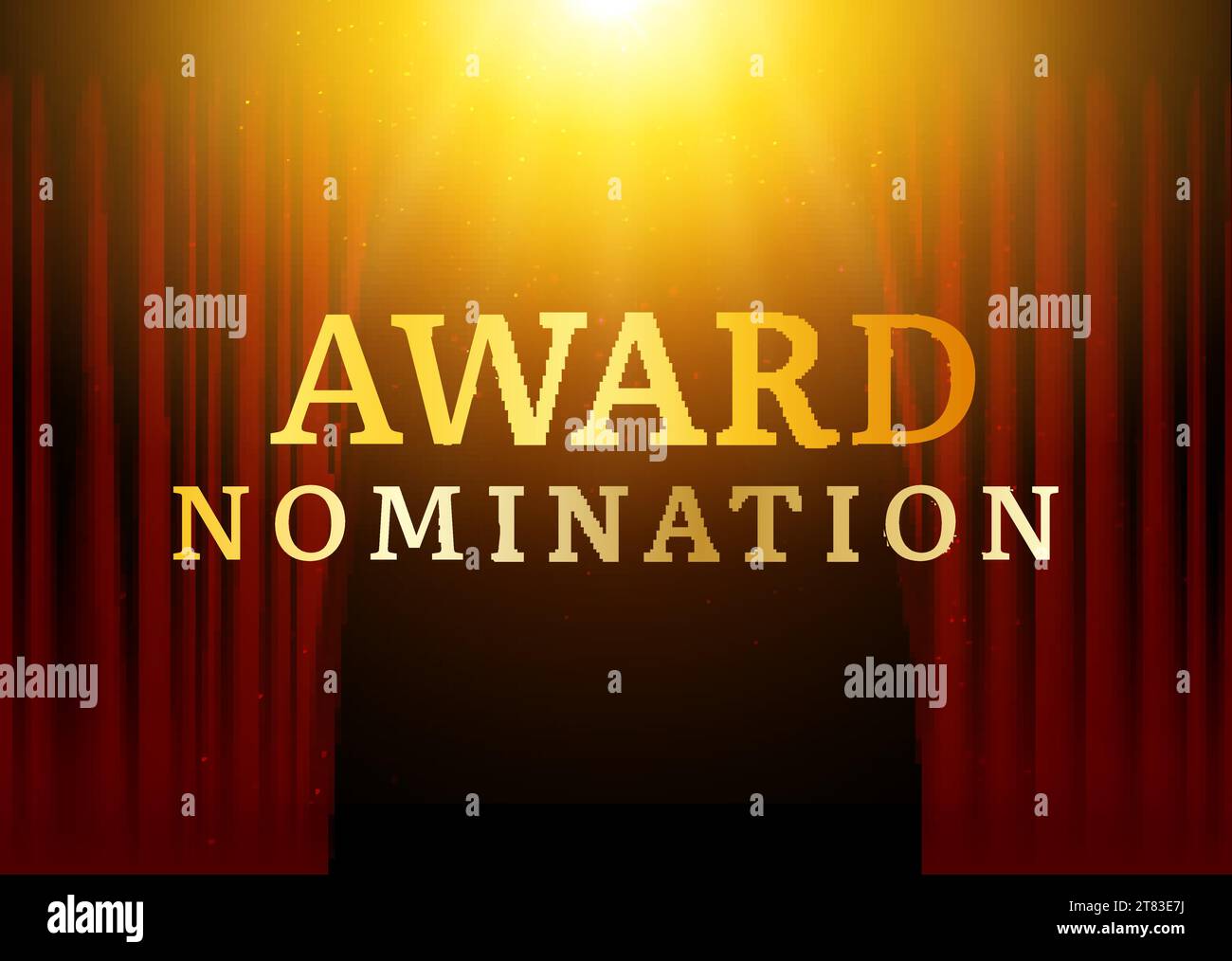 Award nomination background golden film movie vector logo ceremony ...