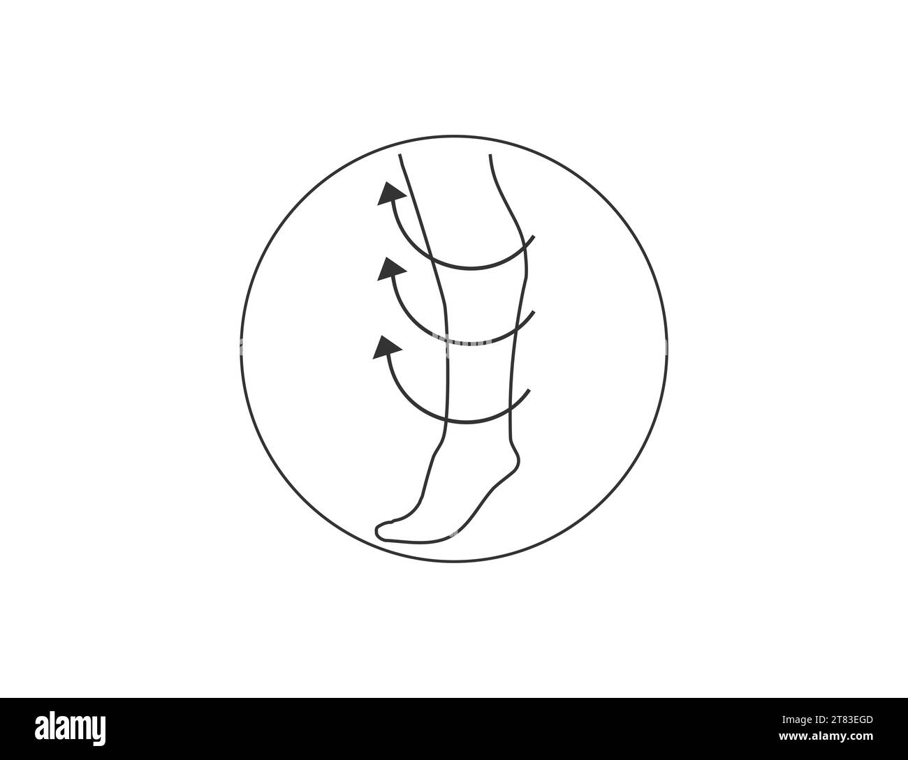 Compression, leg icon. Vector illustration Stock Vector Image & Art - Alamy