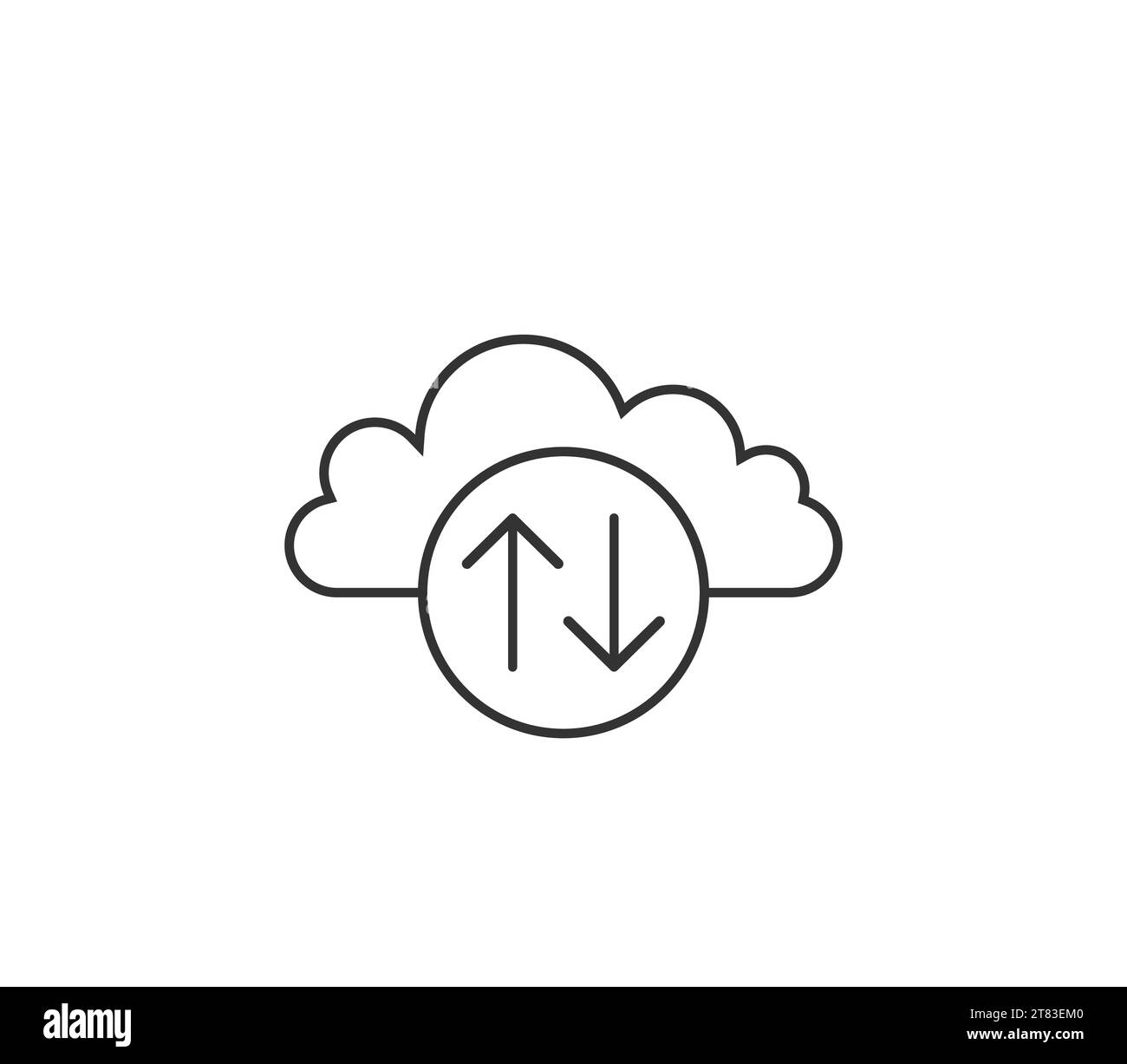 Cloud data icon. Vector illustration Stock Vector Image & Art - Alamy