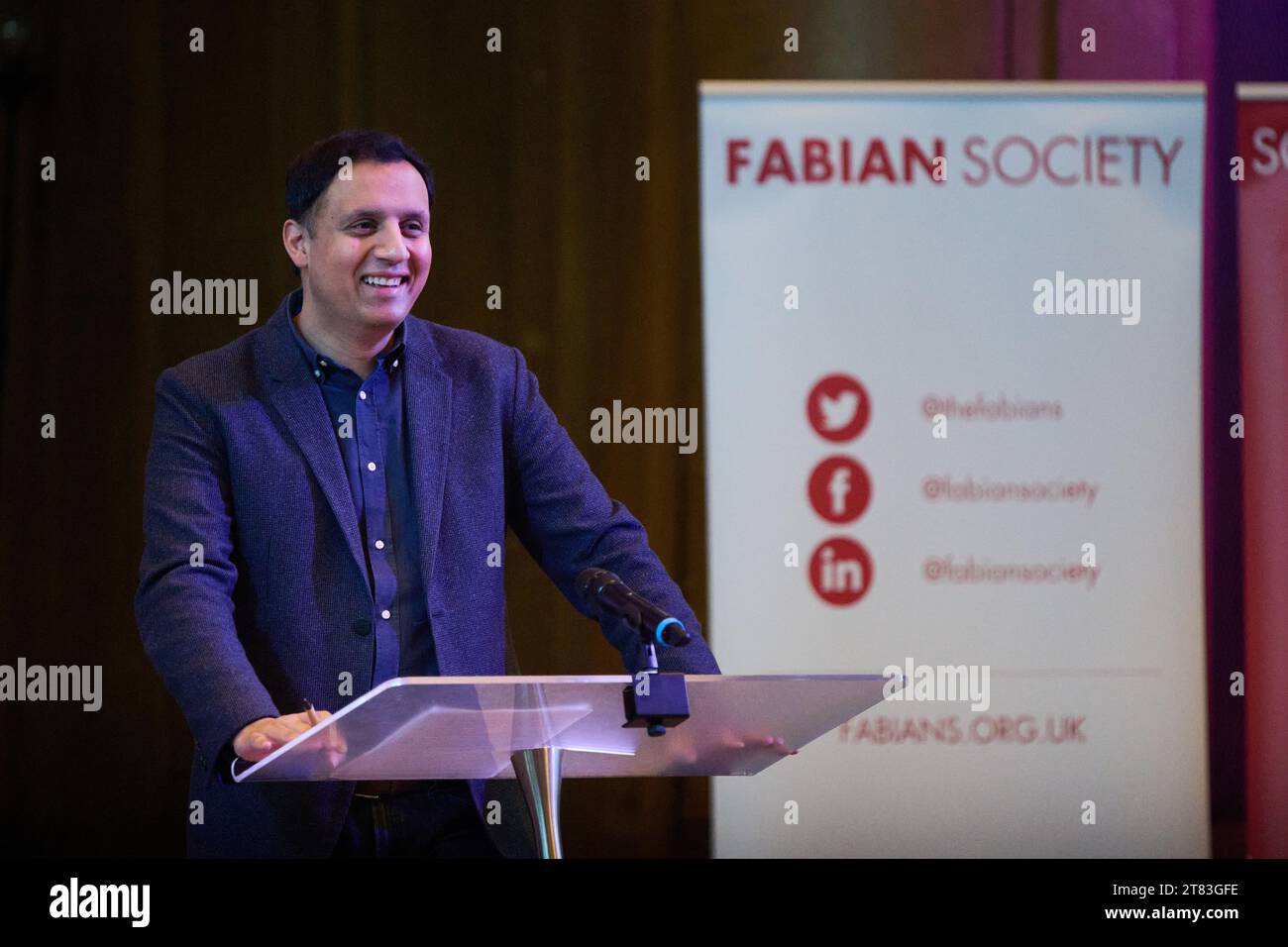 Edinburgh Scotland Uk 18 November 2023 Scottish Labour Leader Anas