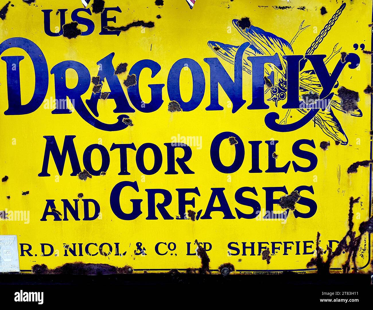 Vintage enamel sign hi-res stock photography and images - Alamy