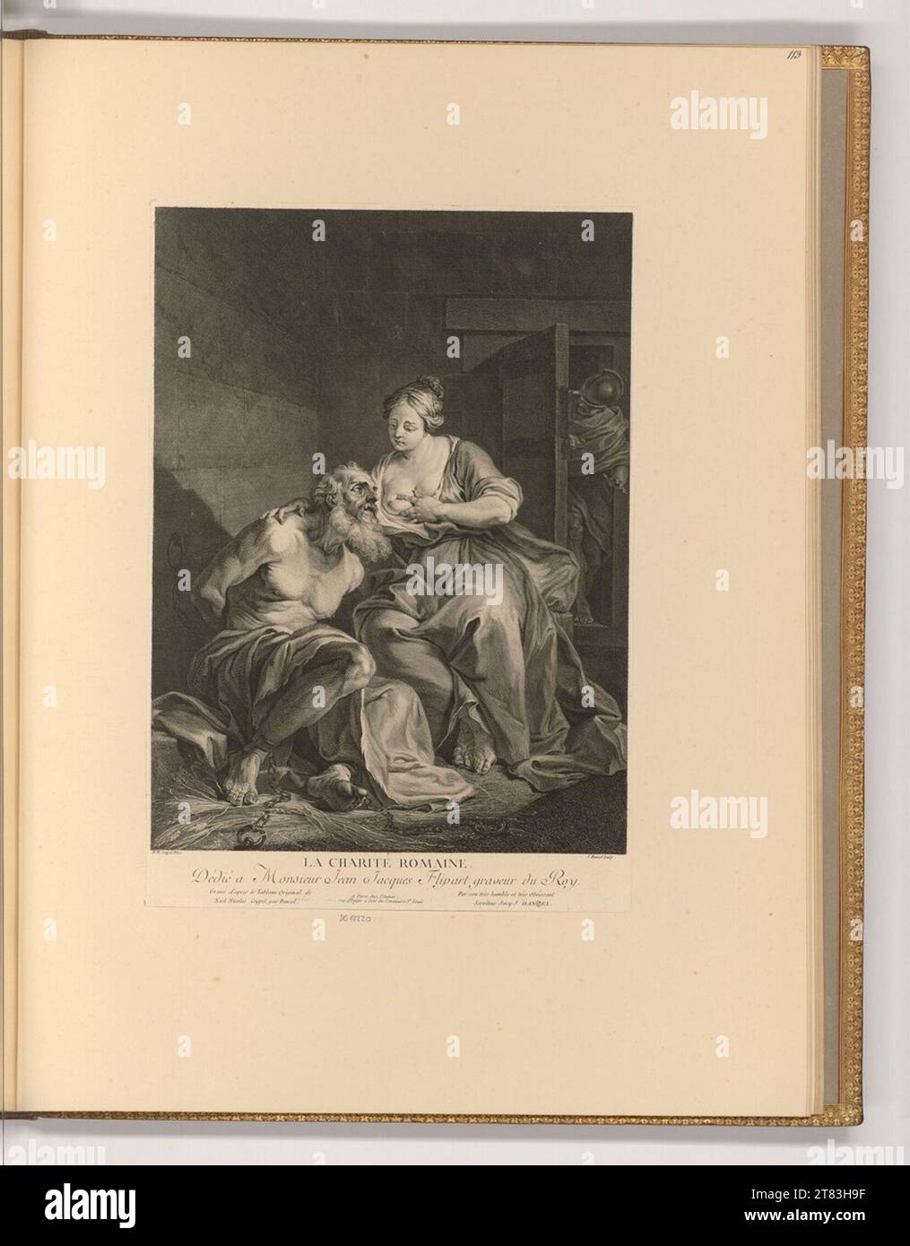 Jacques-Philippe Le Bas (Engraver) Cimon and but. Copper engraving ...