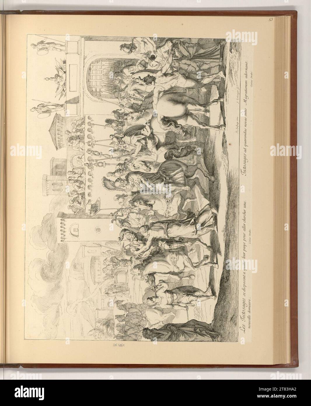 Franz Ertinger (Engraver) Departure of the tectosages. etching 1660 ...
