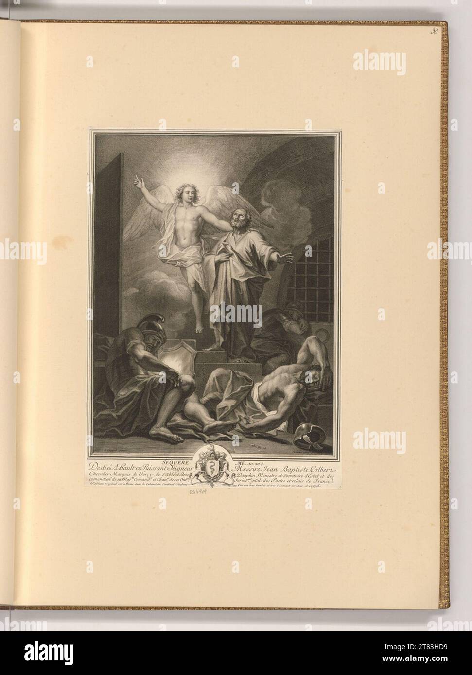 Nicolas Chateau (Engraver) Liberation of St. Peter. Copper engraving ...