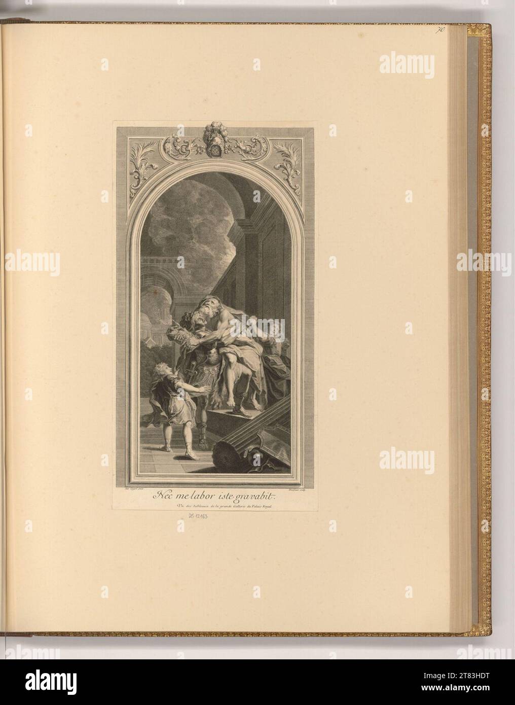 Louis Desplaces (Engraver) Escape of the Aeneas from the burning Troy ...